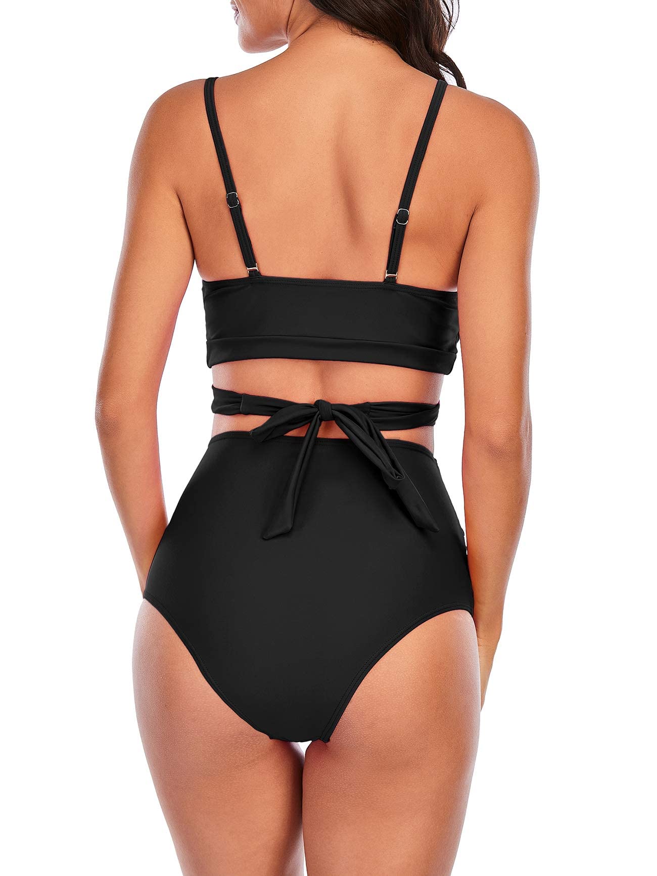 American Trends Womens High Waisted Bikini Swimsuits Push Up Bikini Sets Sexy Bathing Suits Two Piece Swimsuit