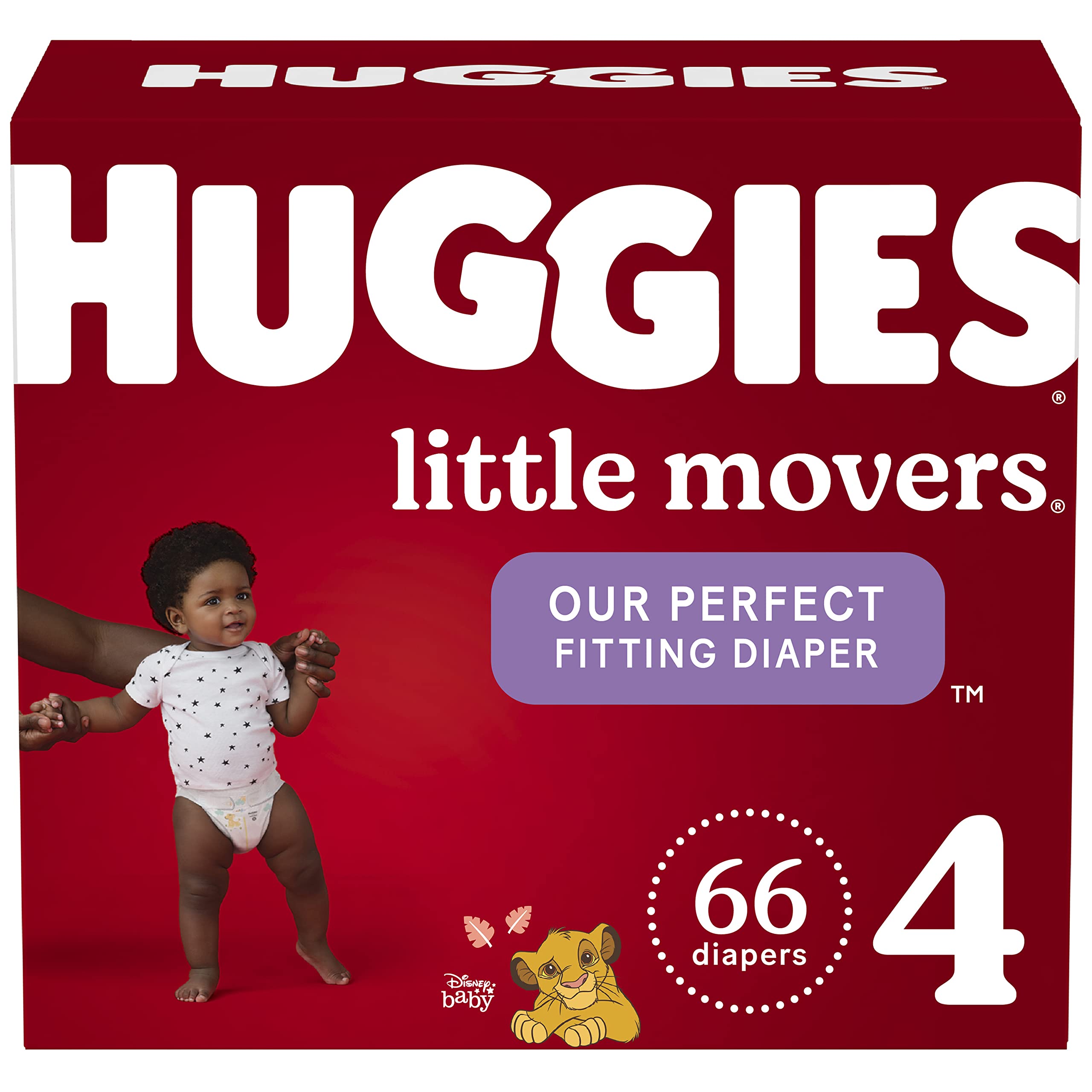 Huggies Little Movers Diapers, Size 4