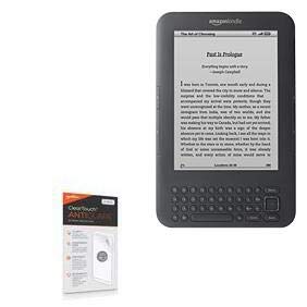 boxwave screen protector compatible with kindle (3rd gen 2010) - cleartouch anti-glare (2-pack), anti-fingerprint matte film skin