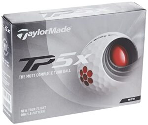 taylormade 2021 tp5x 2.0 golf balls white