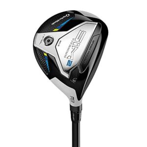 taylormade sim 2 titanium fairway mens left hand graphite stiff 3 wood , black/light grey