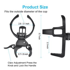 2PCS Bicycle Water Bottle Cages, Lightweight Strong Bike Water Bottle Holder, Easy to Adjust The Direction Bike Cup Holder, No Screws, Simple and Quick to Install