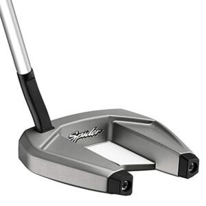 taylormade spider sr putter right hand steel platinum/white flowneck (#9) 35"