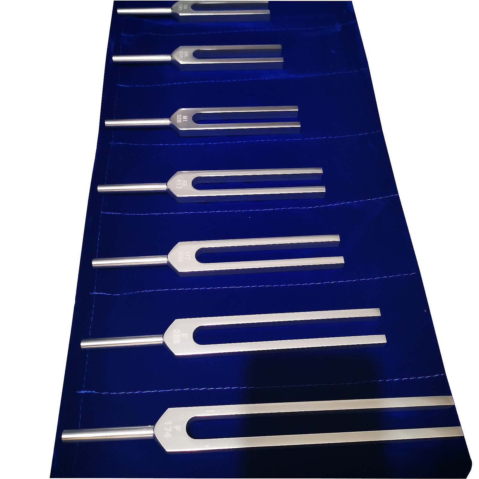 Solfeggio Tuning Fork Set - 9 Tuning Forks - Perfect for DNA Healing, Chakra, Sound Therapy, Spiritual (Gift box packing.)