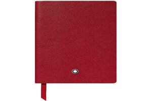 montblanc notebook #148 fine stationery leather cover red lined pages 14 x 9 cm 118039