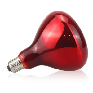 150 watt heat lamp bulb, red light therapy bulb, incandescent infrared light bulb