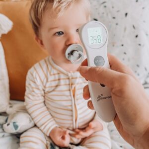 Dreambaby Touchless Non Contact Digital Infrared Forehead Thermometer - Fever Temperature Scanner - for Baby and Adults (with Object Mode Switch Option) - Model L341