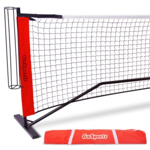 gosports regulation 22 ft pickleball net - includes net, frame and carry case, portable design for setup in minutes