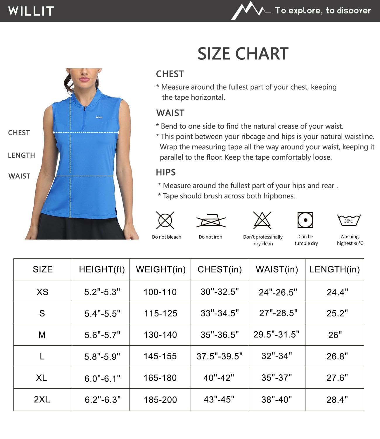 Willit Women's Sleeveless Golf Shirts Polo Tennis Tank UPF 50+ Lightweight Quick Dry Athletic Shirts Brilliant Blue S