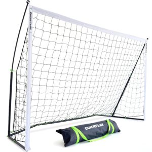 quickplay kickster soccer goal range – ultra portable soccer goal | quick and easy set up | includes soccer net and carry bag | available in 7 sizes [single goal]