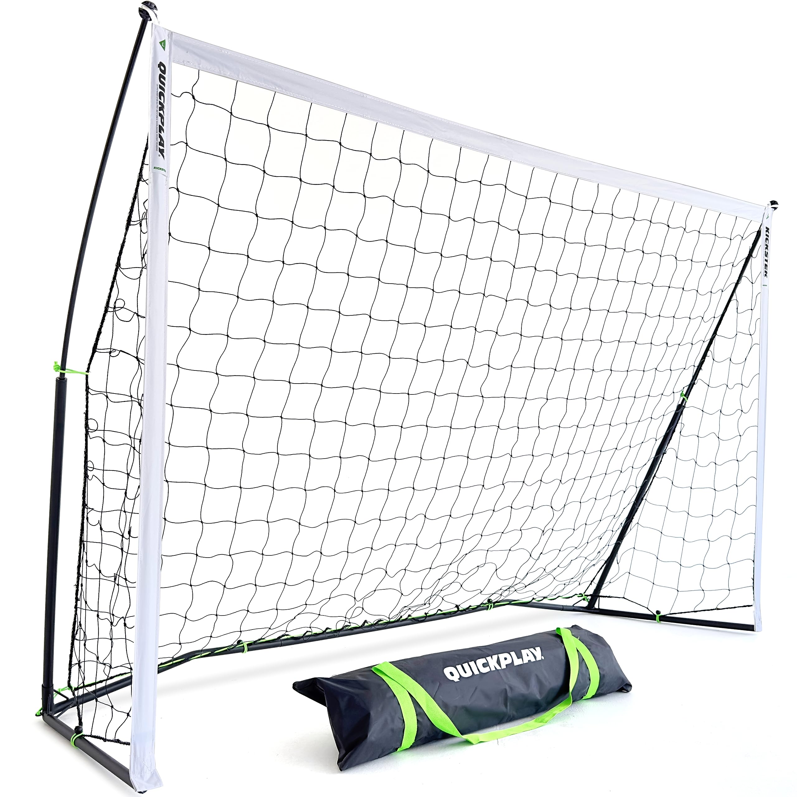 QUICKPLAY Kickster Soccer Goal Range – Ultra Portable Soccer Goal | Quick and Easy Set Up | Includes Soccer Net and Carry Bag | Available in 7 Sizes [Single Goal]