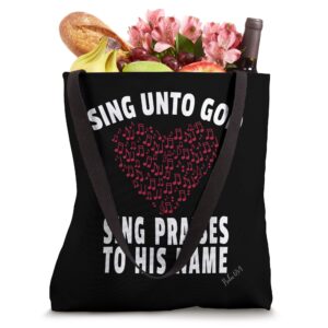 Church Praise Choir Singer Worship Service - Christian Music Tote Bag