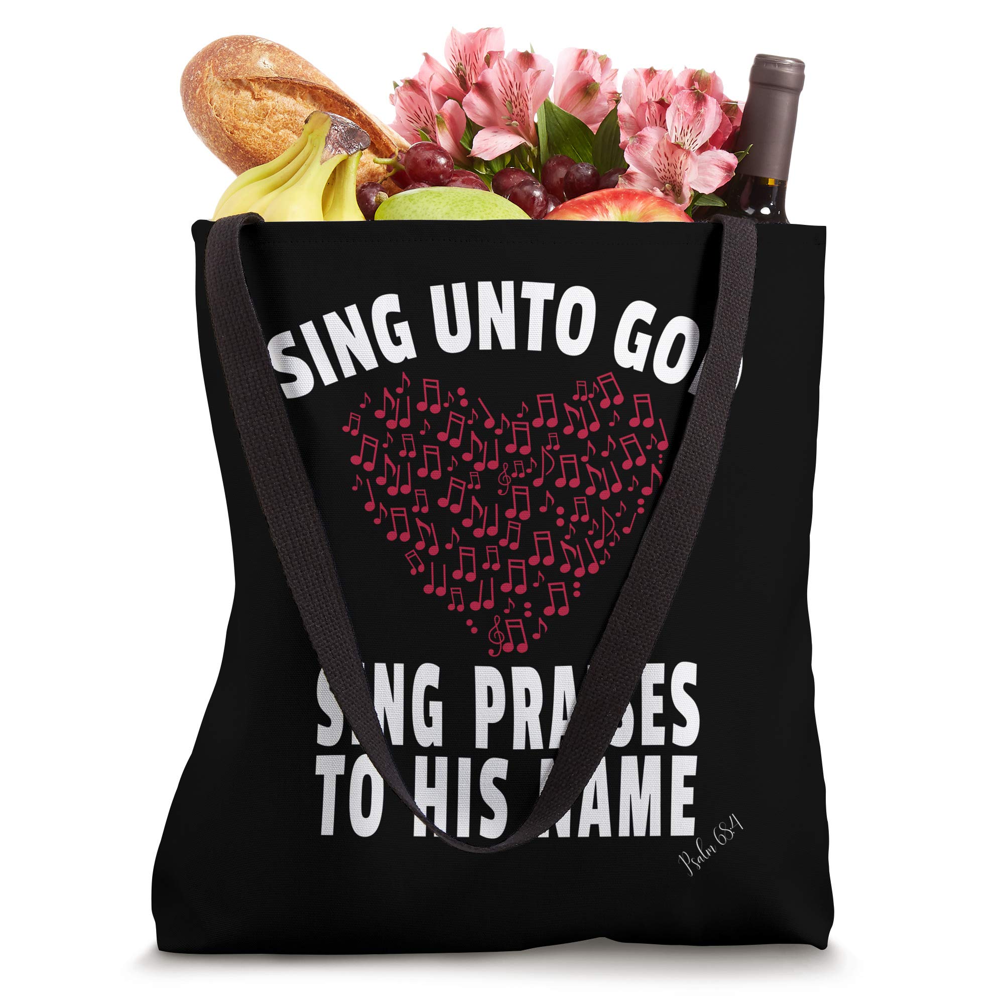 Church Praise Choir Singer Worship Service - Christian Music Tote Bag