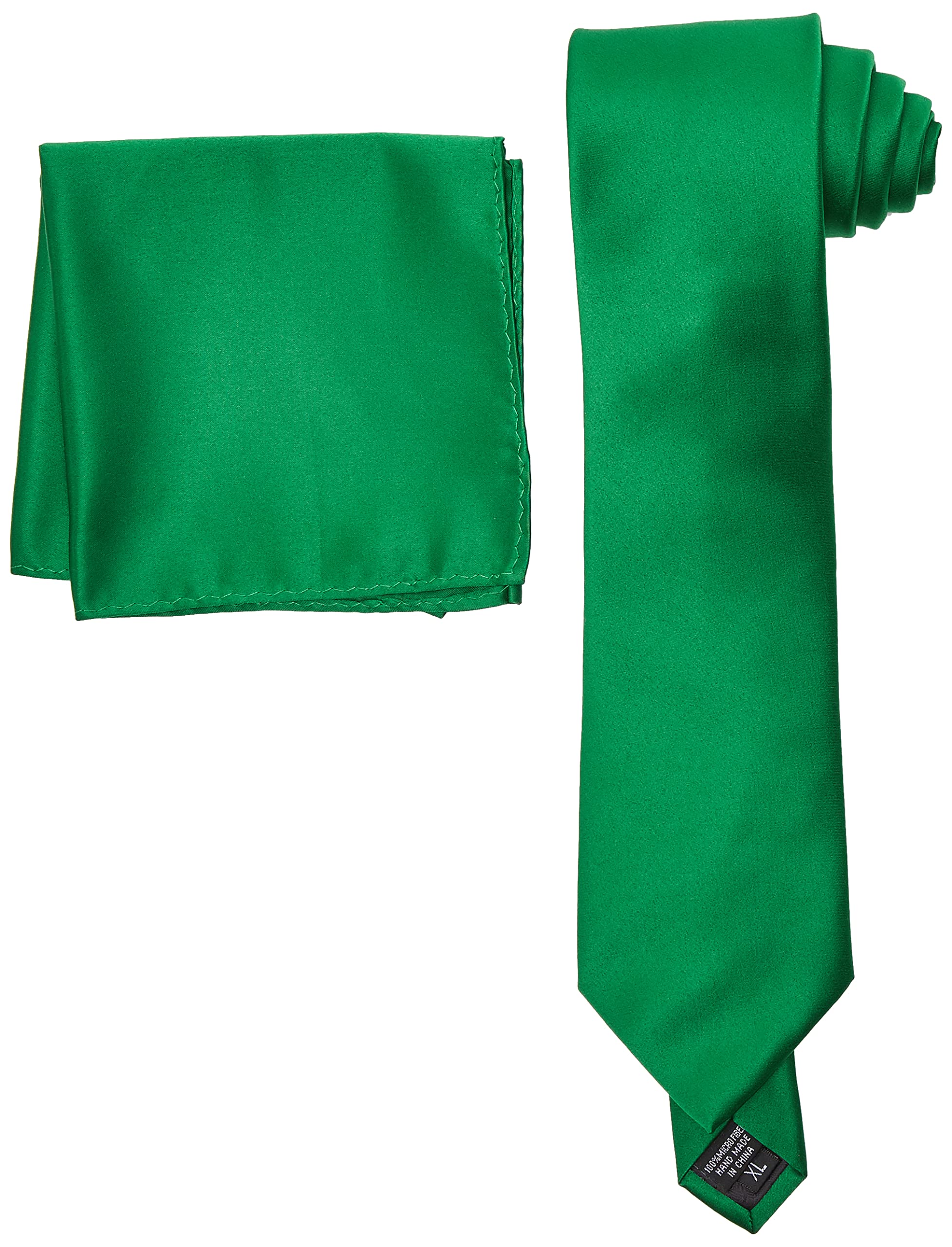 STACY ADAMS mens Classic Style Extra Long necktie, Green, Extra Long US