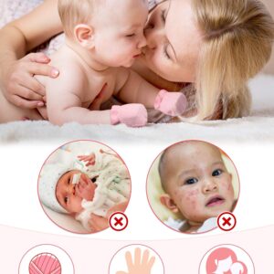 20 Pairs Newborn Baby No Scratch Mittens Unisex Baby Cotton Gloves Infant Toddler Mitts Set for 0-6 Months Baby Boys and Girls