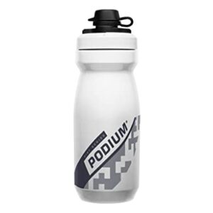 CamelBak Podium Dirt Series Mountain Bike Water Bottle 21oz, White