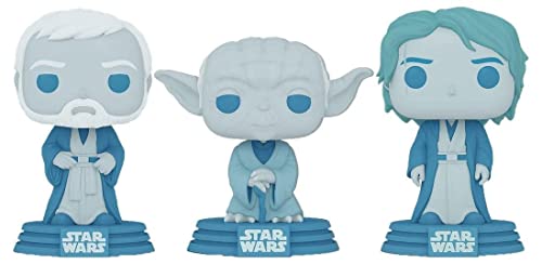 Funko Pop! Star Wars: Across The Galaxy - Force Ghost 3 Pack, Anakin, Yoda, OBI-Wan, Amazon Exclusive