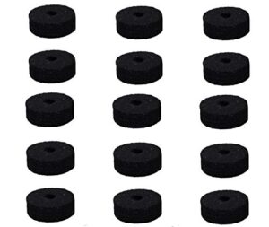 round soft black cy/mb stand felt washer replacement, suitable for 15 sets of drums（1.57 inch）