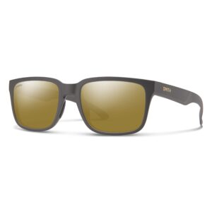 smith headliner lifestyle sunglasses - matte gravy | chromapop polarized bronze mirror