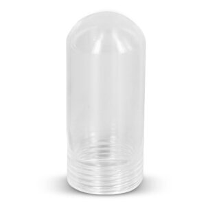 ohlectric tubular g9 glass cover - threaded bulb cover - sturdy clear glass protectant for bulb - heat resistance up to 500c - 2.25" - clear - ol-41332