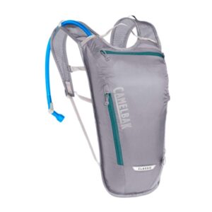 camelbak classic light bike hydration pack 70oz, gunmetal/hydro