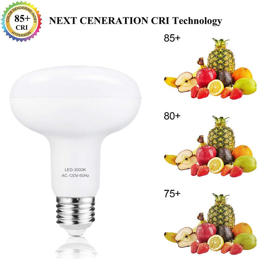 Small frog LED Bulb R30 or BR30,12W(100W Equivalent),1200 Lumens,Upgrade for 100W Bulb,3000K Soft White Color,for Recessed Can Use,Wide Flood Light,Dimmable,(Pack of 4)