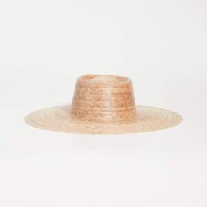 Lack of Color Women's Palma Wide Boater Hat, Natural, Tan, S-M