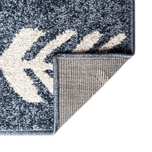 Unique Loom Autumn Collection Area Rug - Arrow (2' x 3' 1" Rectangle, Navy Blue/ Gray)