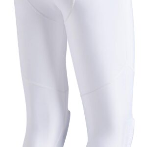 Legendfit Adults' Compression Pants with Knee Pads Basketball 3/4 Capri Men Women Padded Tights Leggings Protector White