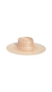 lack of color women's palma wide boater hat, natural, tan, s-m