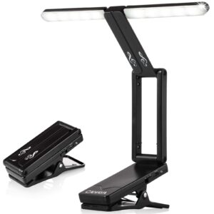 cahaya music stand light clip on rechargeable with usb book lamp foldable for piano guitar player keyboard orchestra cy0240