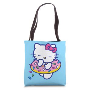 hello kitty donut sprinkles tote bag