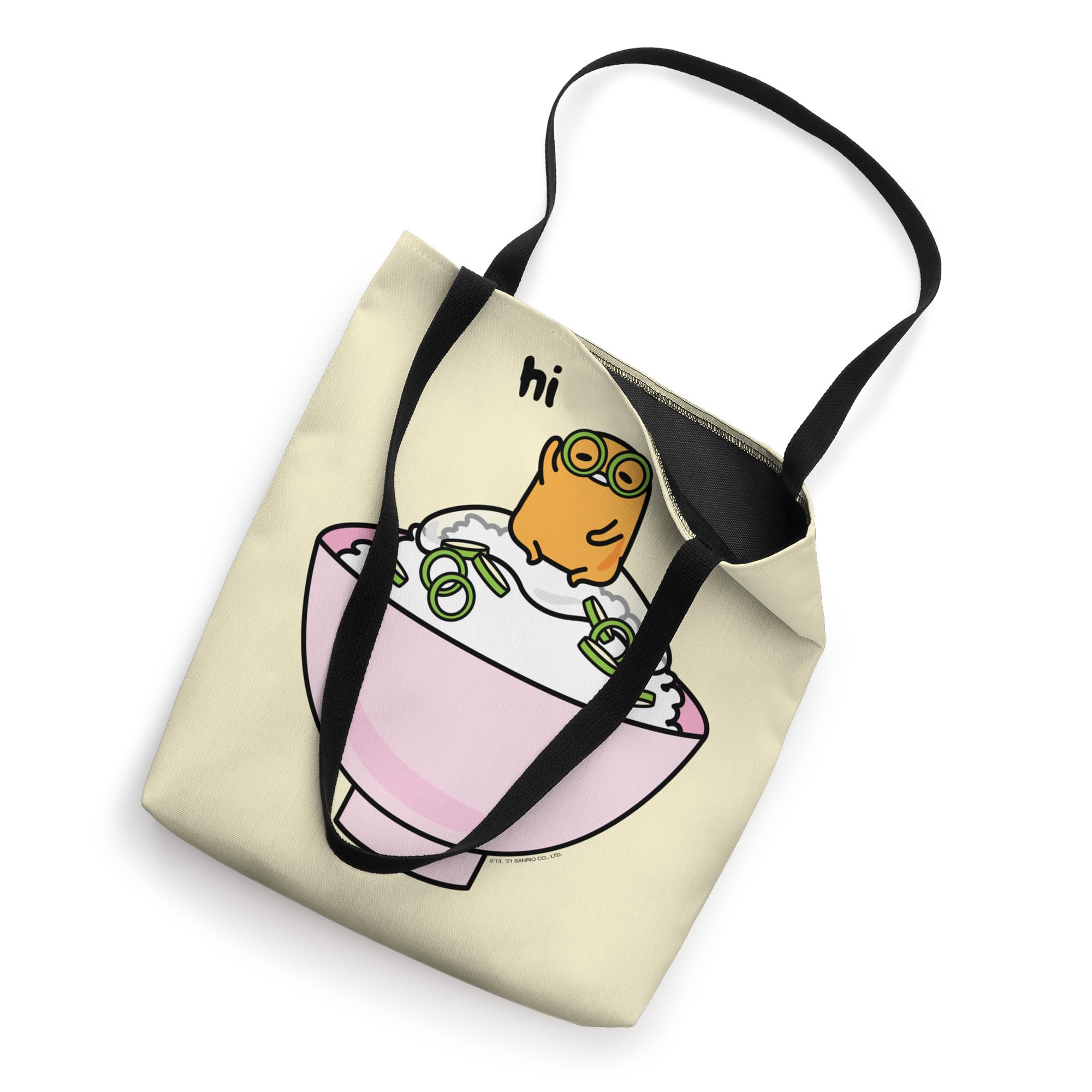 Gudetama Green Onion Glasses Tote Bag