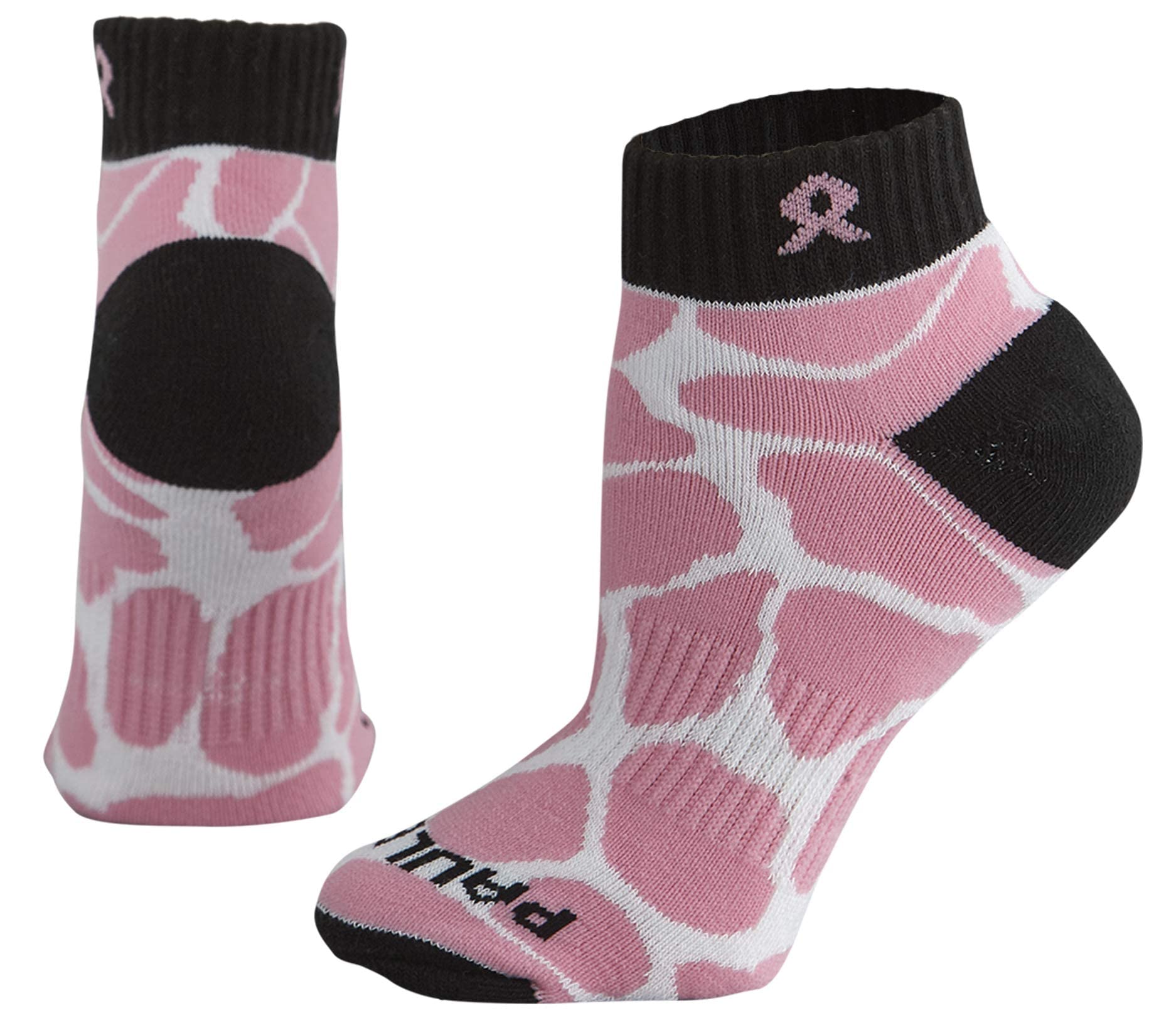 Paul Bryan Pink Ribbon Breast Cancer Awareness Socks (Cotton, Pink)