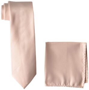 stacy adams mens classic style reg necktie, blush, regular us