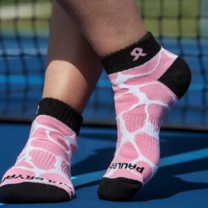 Paul Bryan Pink Ribbon Breast Cancer Awareness Socks (Cotton, Pink)