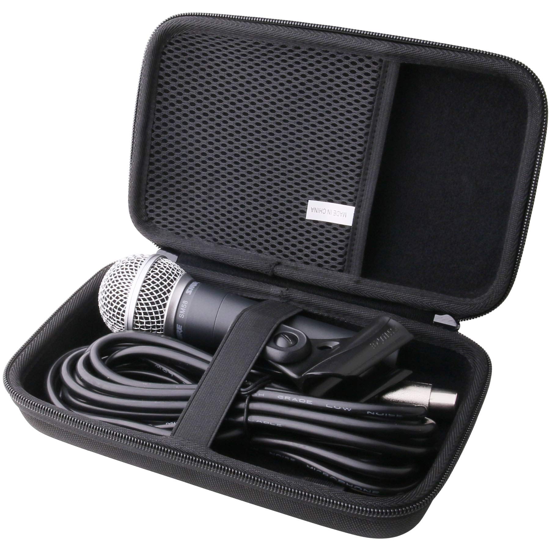 waiyu Hard EVA Carrying Case for Shure SM58 Cardioid Dynamic Vocal Microphone ，Shure Brand Multiple Models of Microphones Case