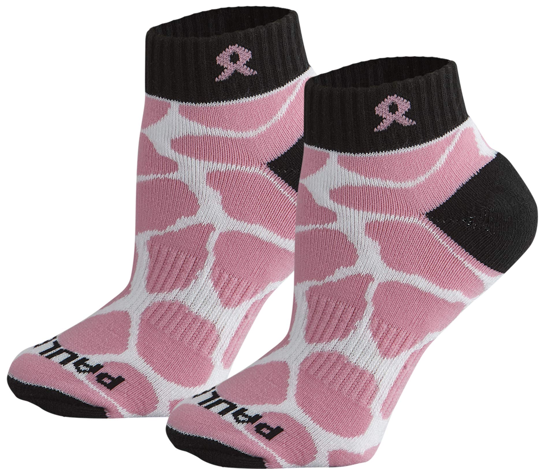 Paul Bryan Pink Ribbon Breast Cancer Awareness Socks (Cotton, Pink)