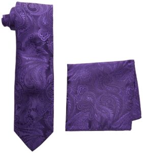 stacy adams mens classic style reg necktie, purple, regular us