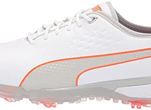 PUMA Men's Proadapt Delta Golf Shoe, White-Gray Violet, 12