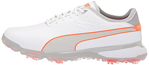 PUMA Men's Proadapt Delta Golf Shoe, White-Gray Violet, 12