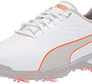 PUMA Men's Proadapt Delta Golf Shoe, White-Gray Violet, 12