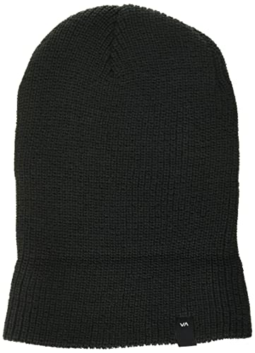 RVCA mens Knit Beanie Hat, Rvca Beanie/Black, One Size US