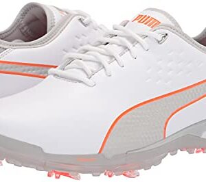 PUMA Men's Proadapt Delta Golf Shoe, White-Gray Violet, 12