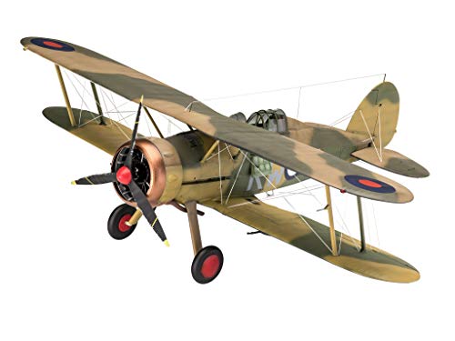 Revell 03846 Gloster Gladiator Mk. II, Flugzeugmodell 1:32, 26,2 cm Model Kit, Unvarnished