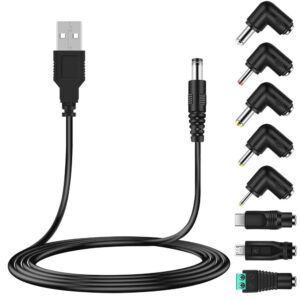 bouge universal dc 5v power cable, usb charger cord with 8 types connectors (include micro and usb c android connector) for samsung galaxy lg moto and other android phones tablet power bank