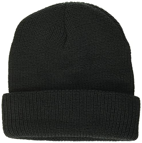 RVCA mens Knit Beanie Hat, Rvca Beanie/Black, One Size US