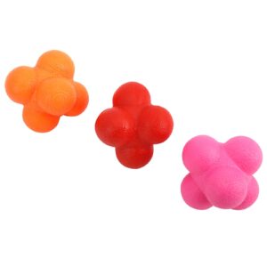 Yaegoo 6 PCS Reaction Balls Rubber Reaction Bounce Balls for Hand-Eye Coordination, Agility & Speed Reflex Training