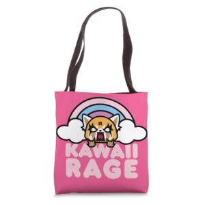 aggretsuko kawaii rage tote bag