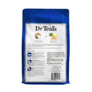 Dr Teal's Pure Epsom Salt Bath Variety Gift Set (2 Pack, 3lb Ea.) - Soothe & Sleep Lavender, Detoxify & Energize Ginger & Clay - Essential Oils Remove Harmful Toxins from Body, Promotes Better Sleep